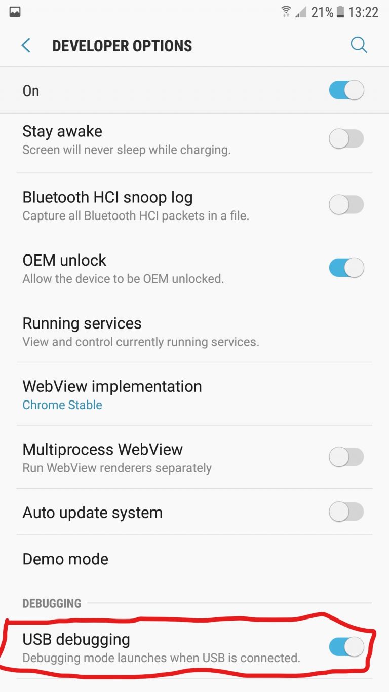 How do I enable ADB on a Samsung Galaxy running Android 8.0 - UnlockBase