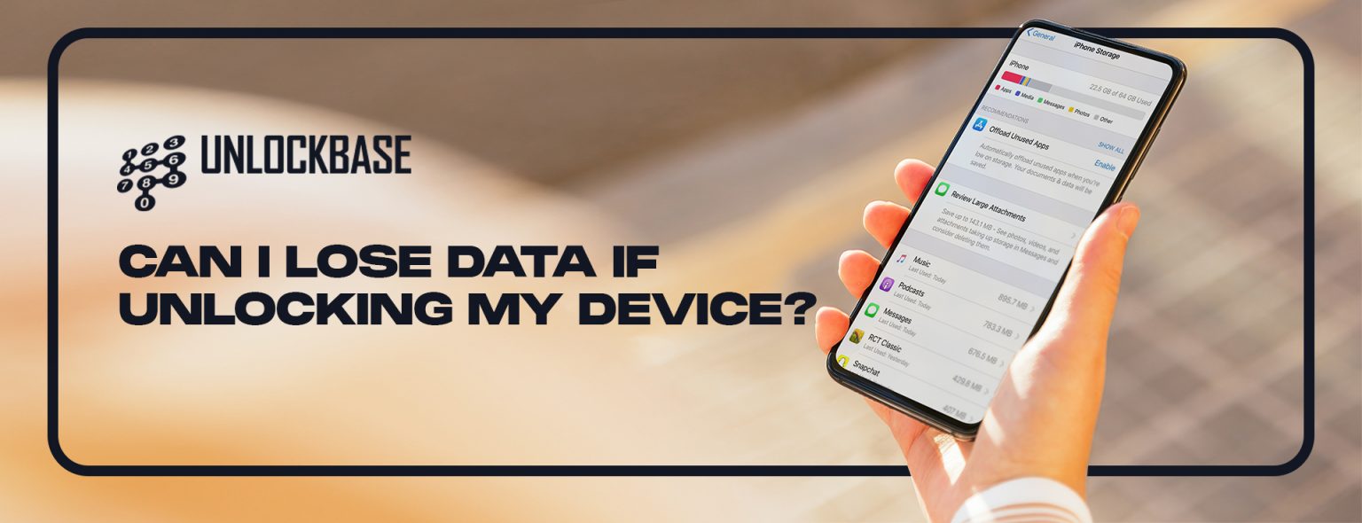 Can you lose any personal data if you unlock any phone?